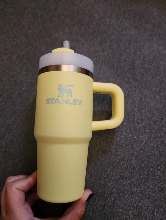 Stanley | Dining | Stanley Pale Yellow Insulated Travel Mug With Handle ...